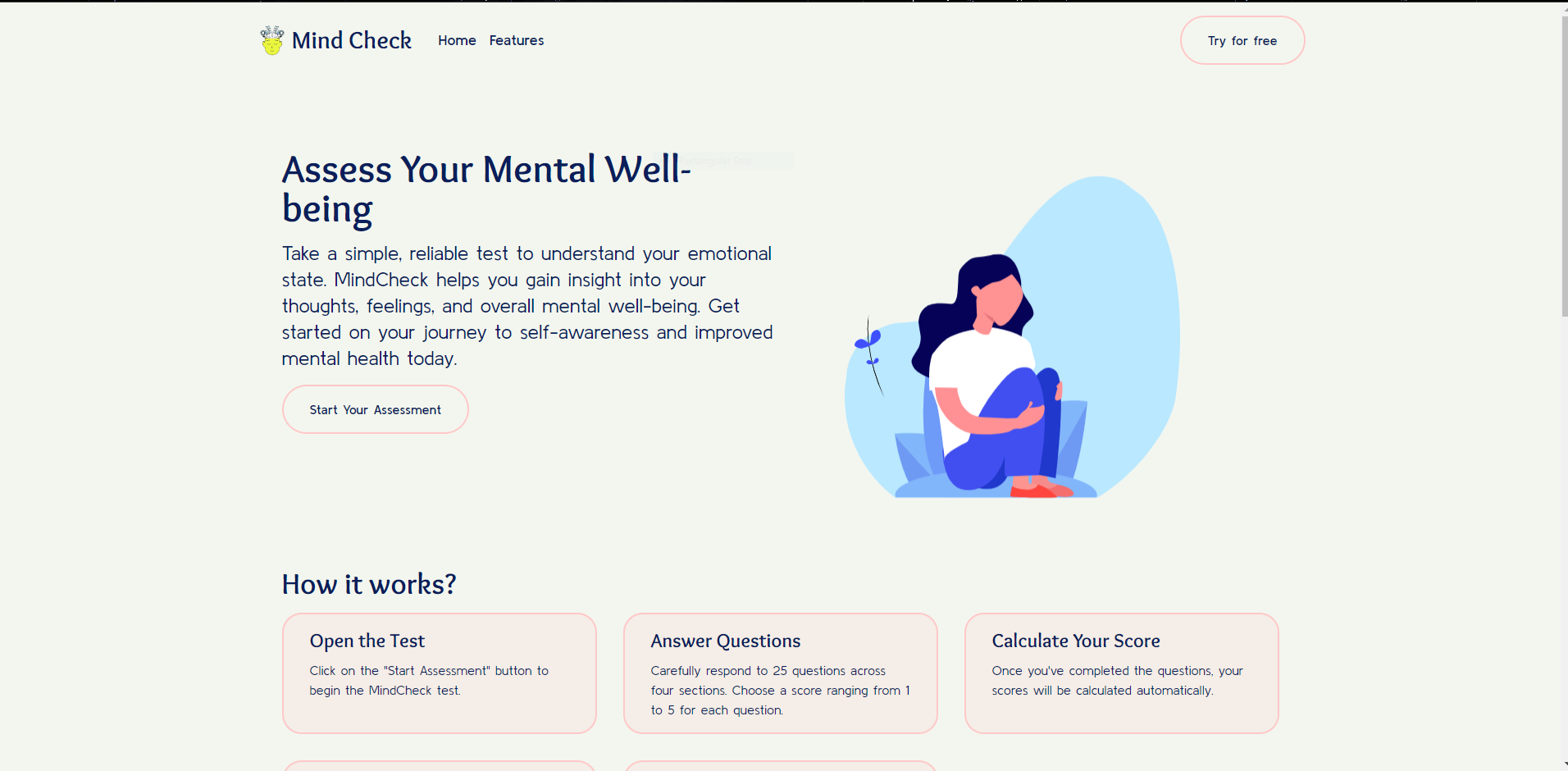 Mind Check - Assess and Track Your Mental Well-being